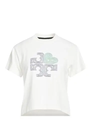 Tory Burch T-shirt In Cotton And Polyester - Off White