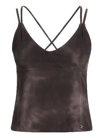 DIESEL® Tie-dyed Jersey Top - Dark Brown