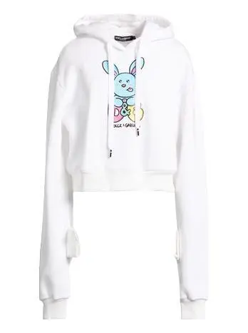 Dolce & Gabbana Cotton-blend Fleece Sweatshirt - White