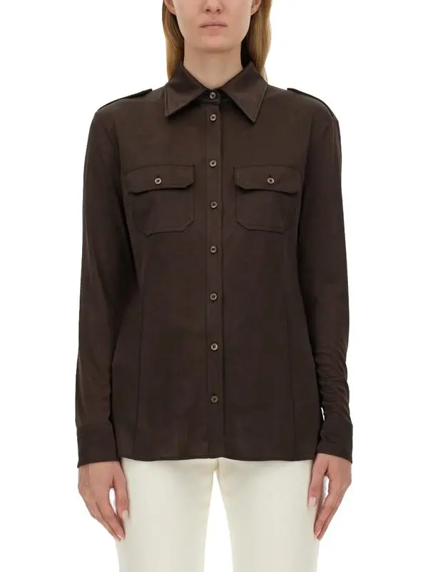 TOM FORD Jersey Shirt - Brown