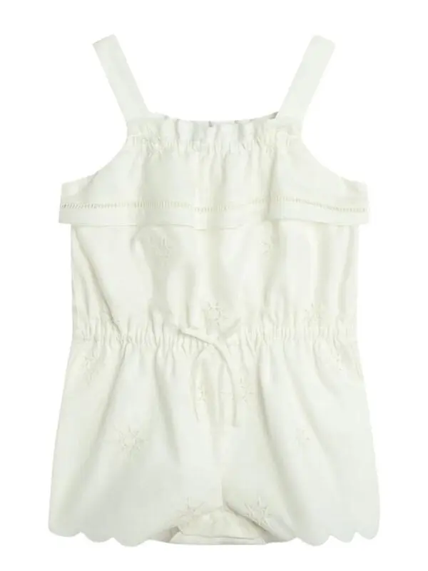 Chloé Short Jumpsuit - White