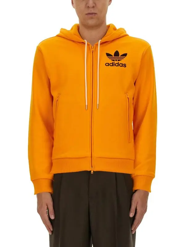 WALES BONNER X ADIDAS Hooded Track Sweatshirt - Orange