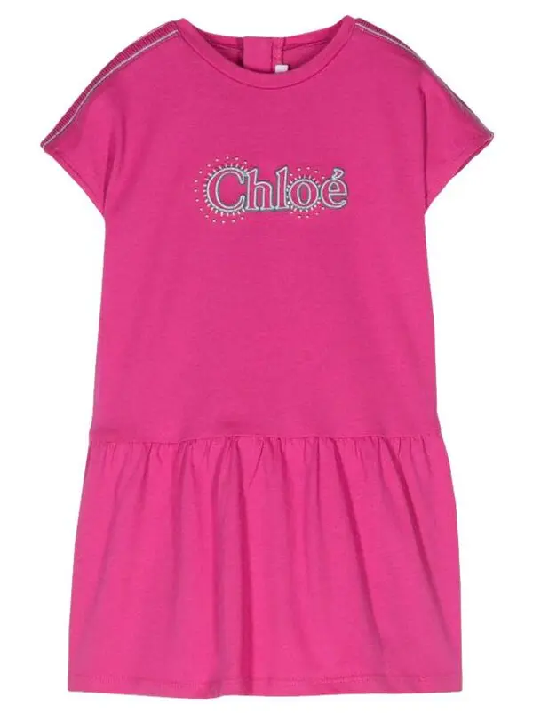 Chloé Cotton Dress - Pink