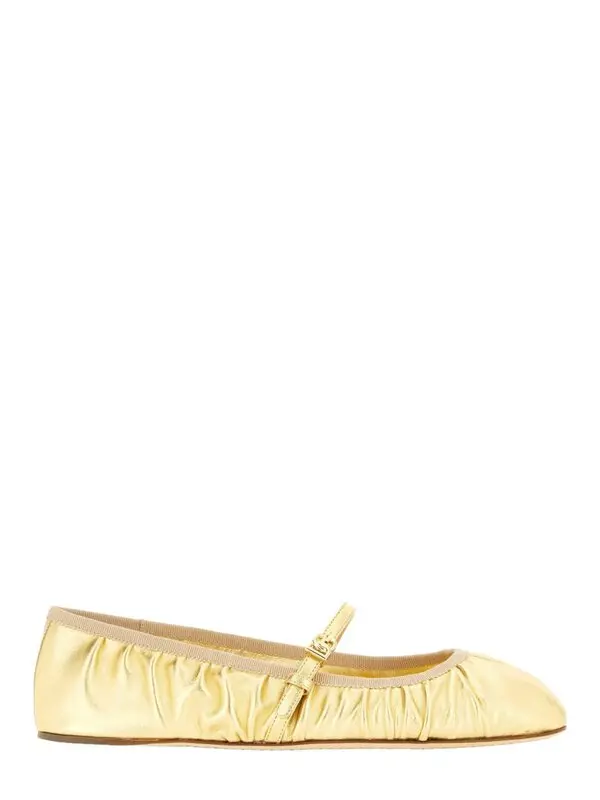 Dolce & Gabbana Mordoré Nappa Ballerina - Gold