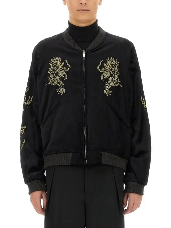SASQUATCHFABRIX Eastend Dragon Souvenir Jacket - Black