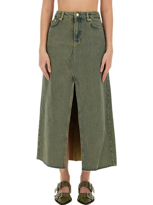 GANNI Maxi Skirt - Denim