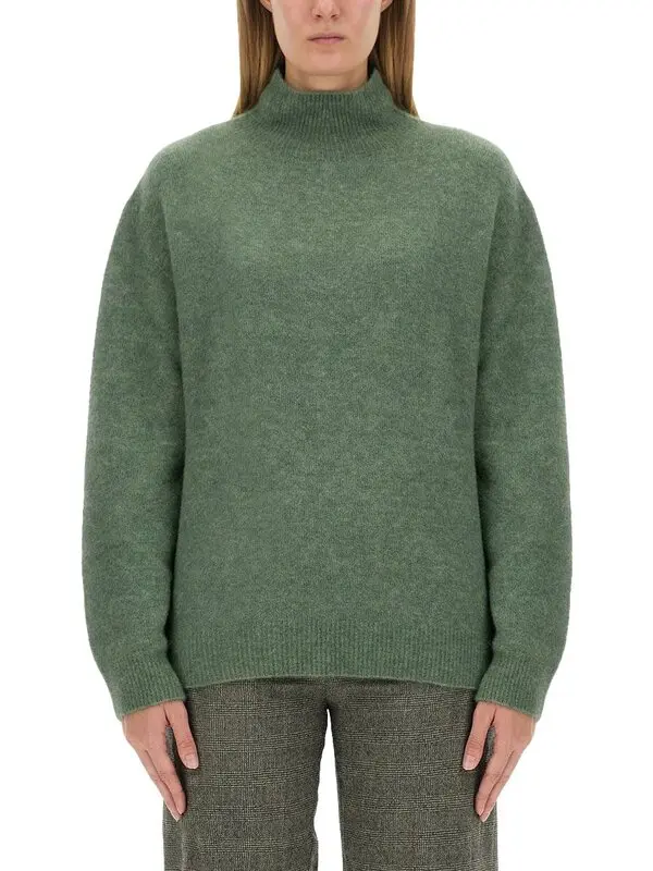 ALYSI Turtleneck Top - Green