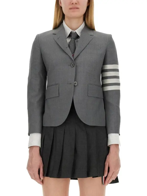 Thom Browne Single-breasted Jacket - Grey