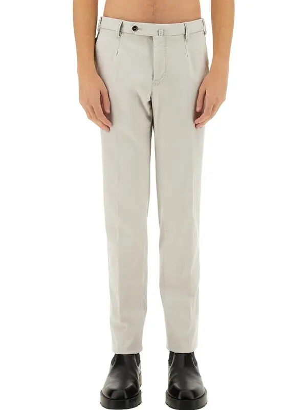 PT TORINO Cotton Pants - Ivory