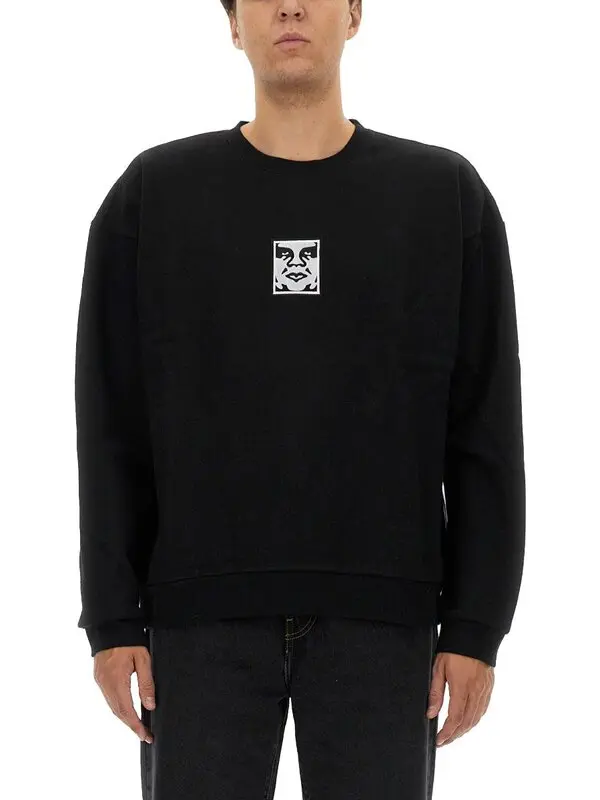 Obey Cotton-blend Sweatshirt - Black