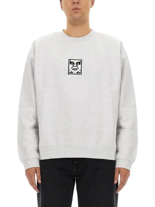 Obey Logo Sweatshirt - Grey
