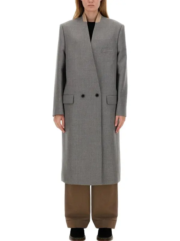 Moschino Virgin Wool Coat - Grey