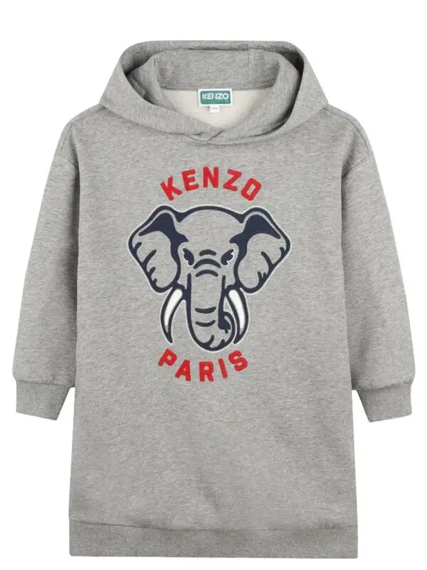 Kenzo Hooded Dress - Grey