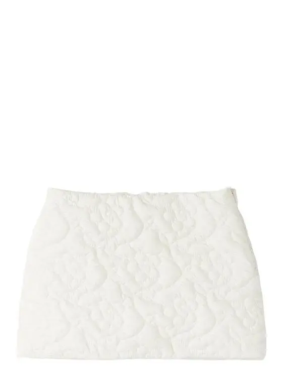 IL GUFO Quilted Skirt - White