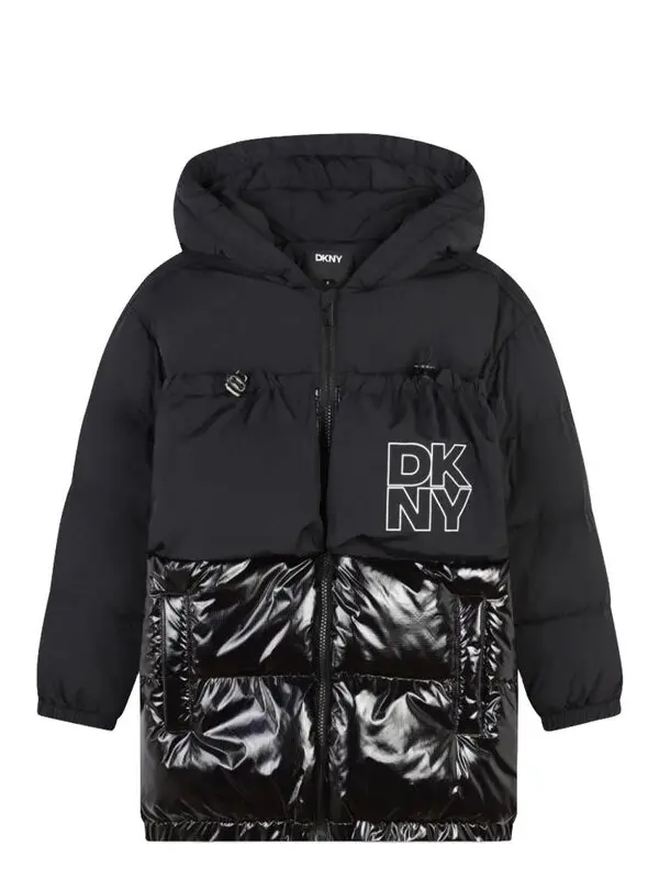 Dkny Padded Down Coat - Black