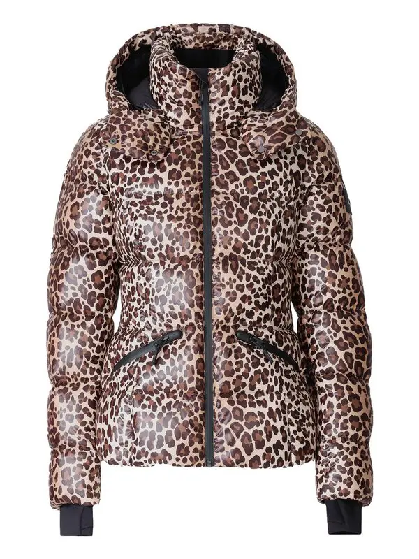 Mackage Cheetah-print Padded Ski Jacket - Brown