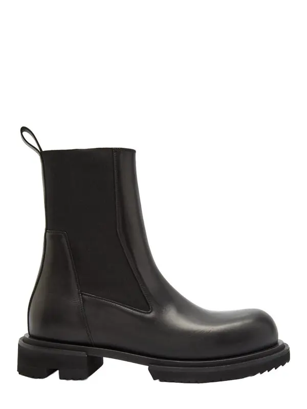 Rick Owens Gabe Leather Chelsea Boots - Black