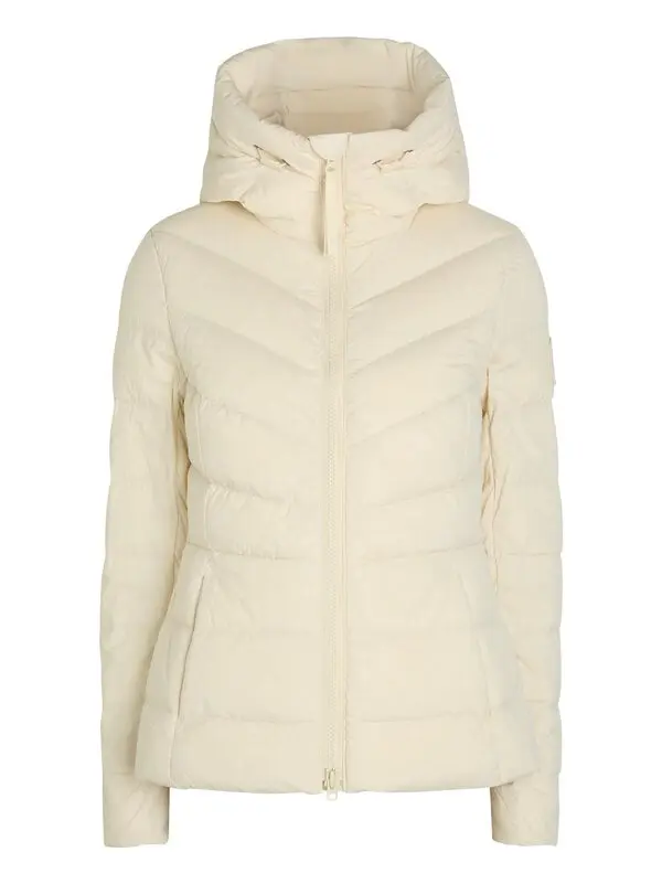 Canada Goose Clair Hooded Padded Jacket - Off White