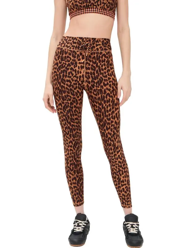 The Upside Malawi 25in Midi Leopard Print Leggings - Animal