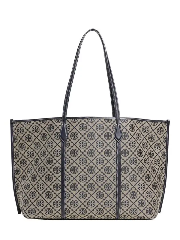 Tory Burch Perry T Monogram Tote - Tory Navy