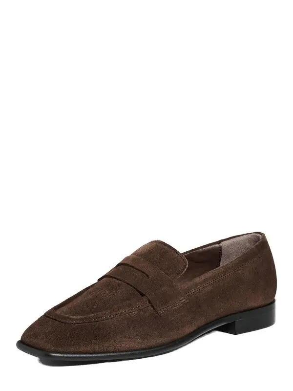 ALOHAS Zaha Suede Leather Loafers - Suede Brown