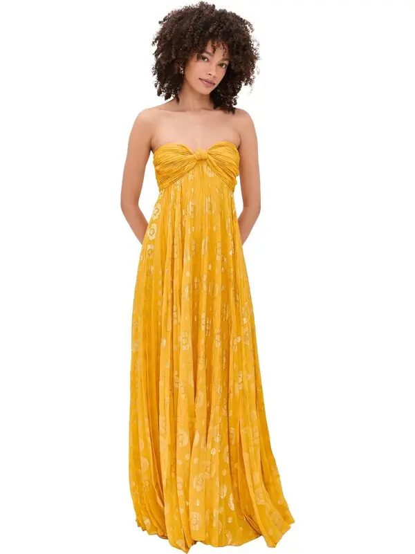 Alexis Soleil Strapless Maxi Dress - Marigold