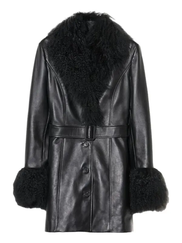 NILI LOTAN Sefa Leather Jacket - Black