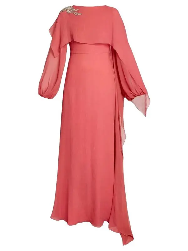 Erdem Long-sleeve Maxi Dress - Pink