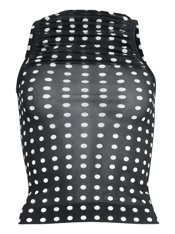 Patou Polka-dot Top - Black