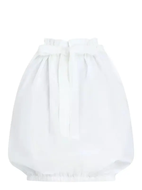 Patou Sleeveless Ruffled Top - White