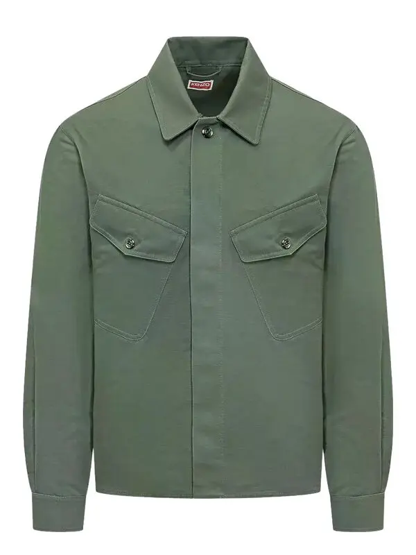Kenzo Flap Pocket Overshirt - Green