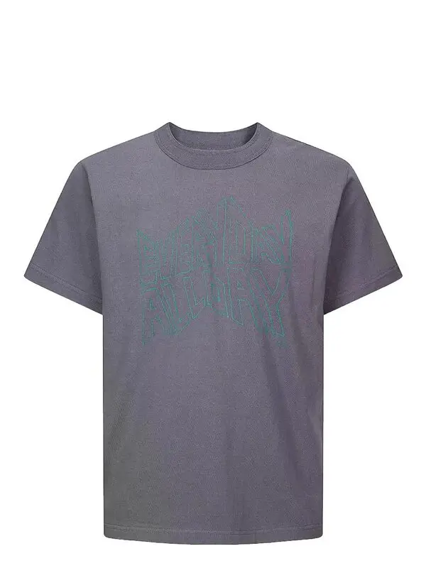 Sacai X Geoff Mcfetridge Print T-shirt - Grey