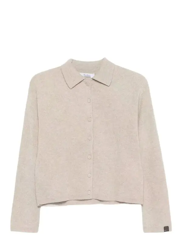 Max Mara Long-sleeve Buttoned Cardigan - Neutrals
