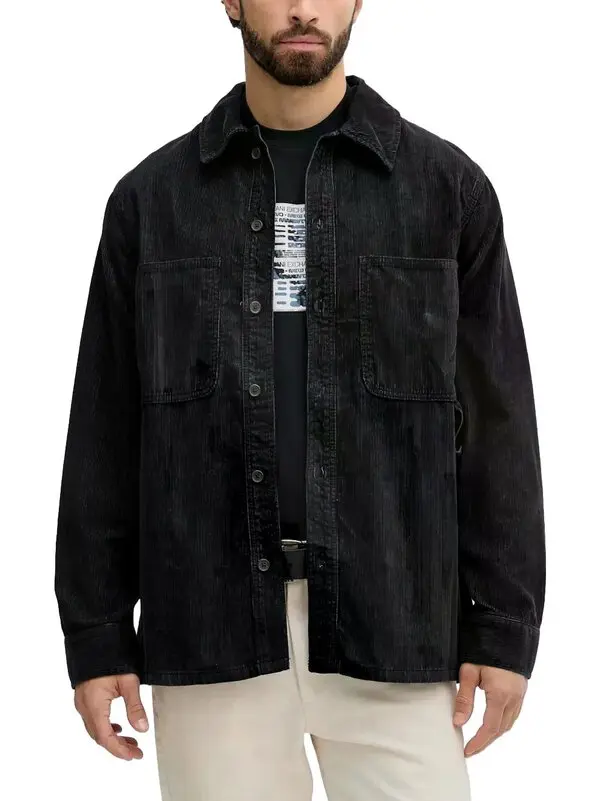 Armani Exchange Pocket Corduroy Shirt - Black