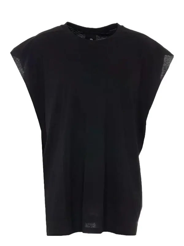 THOM KROM Contrasting-seam Top - Black