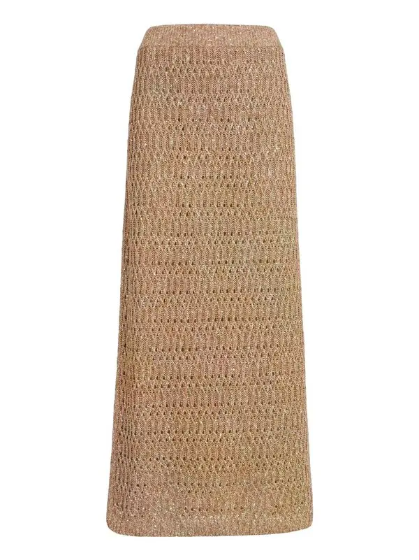 Brunello Cucinelli Maxi Skirt - Neutrals