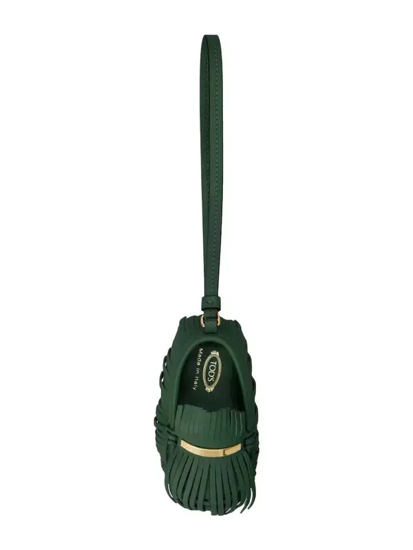 TOD'S Fringed Charm - Green