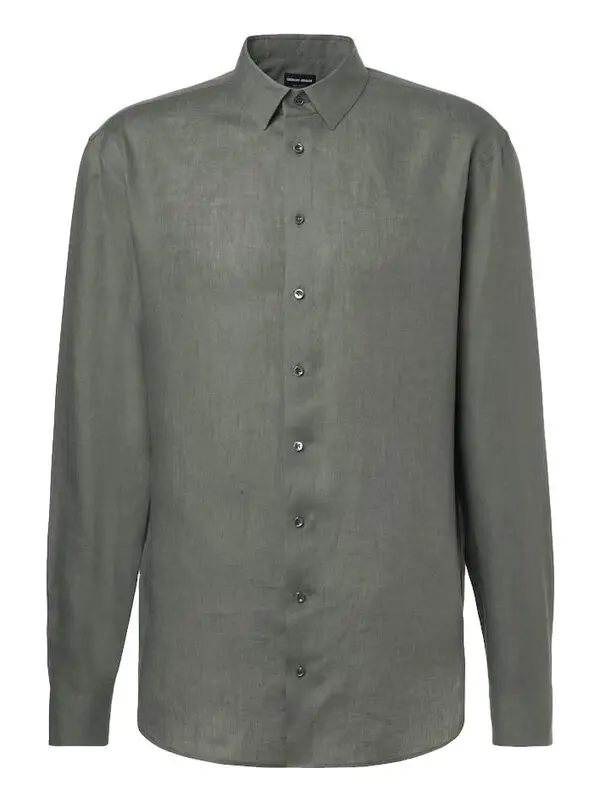 Giorgio Armani Linen Shirt - Green