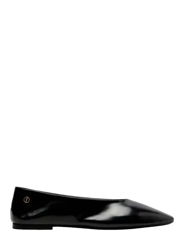 Saint Laurent Sao Leather Ballet Flats - Black