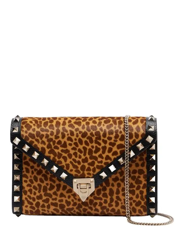 Valentino Garavani Rockstud Crossbody Bag - Brown
