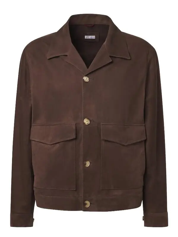 Brunello Cucinelli Suede Jacket - Brown