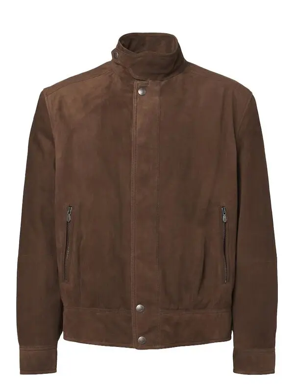 Brunello Cucinelli Suede Jacket - Brown