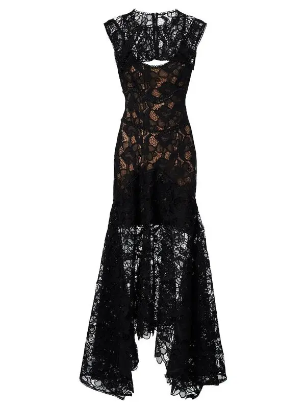 Costarellos Janica Lace Gown - Black