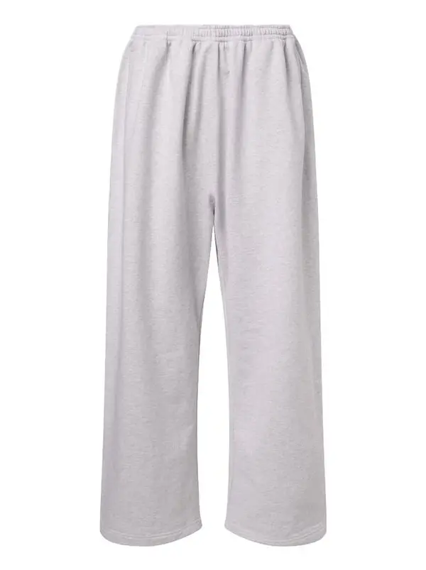 Acne Studios Logo Cotton-blend Fleece Sweatpants - Grey