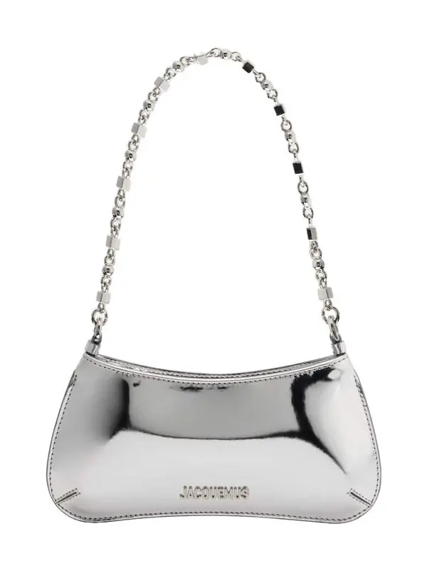 Jacquemus Bisou Small Mirrored Shoulder Bag - Silver