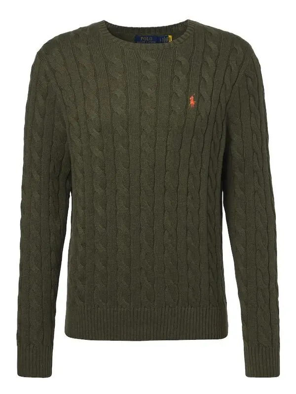 Polo Ralph Lauren Cable-knit Cotton Sweater - Green