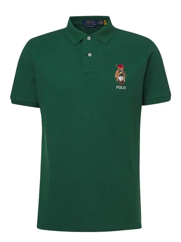 Polo Ralph Lauren Polo Bear Cotton Piqué Polo Shirt - Green