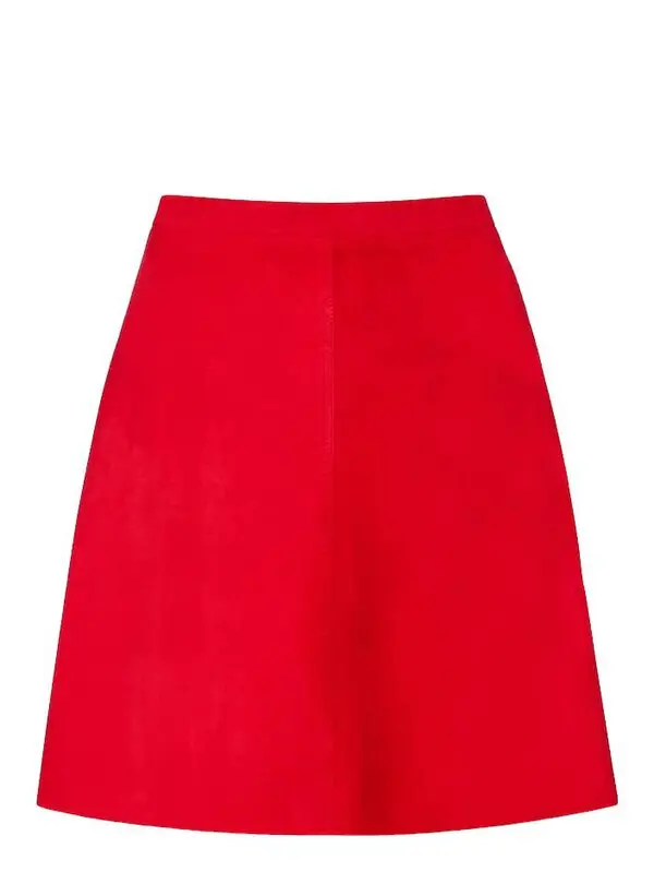 Stouls Lucie 22 Suede Miniskirt - Red