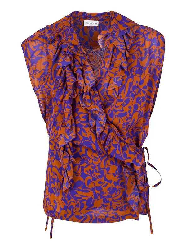 Dries Van Noten Clematis Top - Yellow