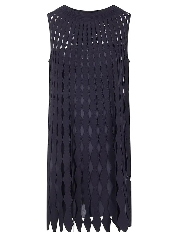 Emporio Armani Sleeveless Midi Dress - Black
